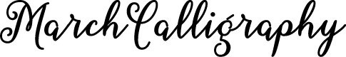 March Calligraphy Font by Misti's Fonts | FontSpace