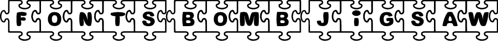 Jigsaw Fonts - Download 7 free styles - FontSpace