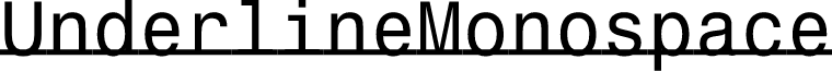 Underline Fonts | FontSpace