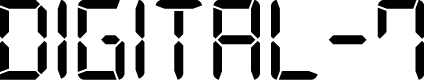 Digital-7 Font Family (4 styles) by Style-7 | FontSpace