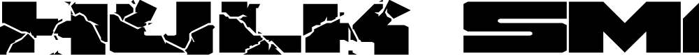 Hulk Smash Font | Designed by Gene Buban