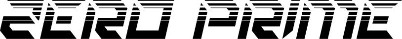 Zero Prime Font Family (21 styles) by Iconian Fonts