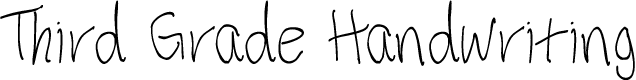Third Grade Handwriting Font by Letters for Lives | FontSpace