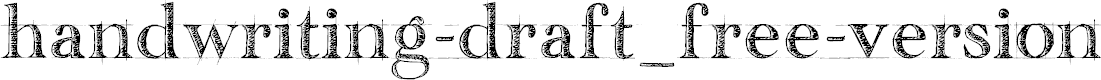 Handwriting-draft_free-version Font | Designed by FontsCafe