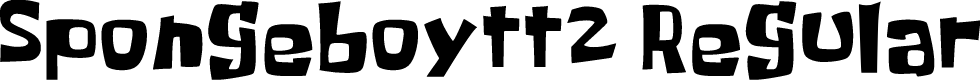 Spongeboytt2 Font | Designed by SoulfurFTG