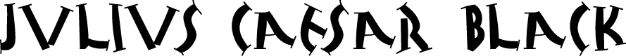 Julius Caesar Black Font | Designed by Manfred Klein