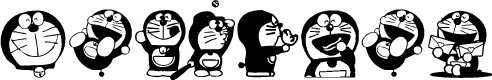 Doraemon Font | Designed by Murizar