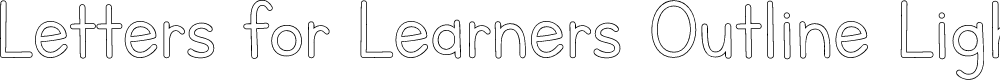 Letters for Learners Outline Font Family (3 styles) by Brittney Murphy ...