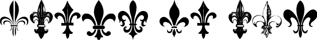Fleur-de-lis Fonts - Download 6 free styles - FontSpace