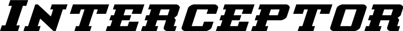 Interceptor Font | Iconian Fonts | FontSpace