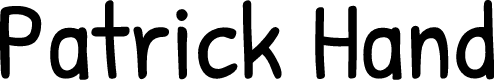 Patrick Hand Font | Designed by Patrick Wagesreiter