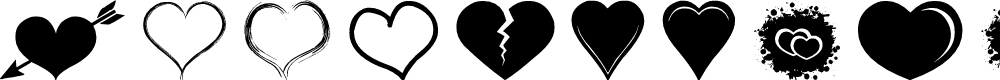 Sexy Love Hearts 2 Font Designed By Z Designs