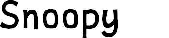 Snoopy Font From Creator Charles Schulz's Own Personal Sense Of Style
