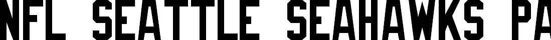 NFL Seattle Seahawks Pattern Font | Designed by NFL Fonts