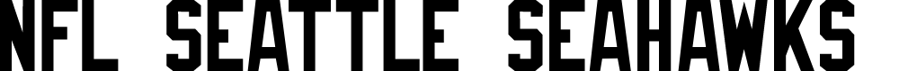 NFL Seattle Seahawks Pattern Font by NFL Fonts | FontSpace