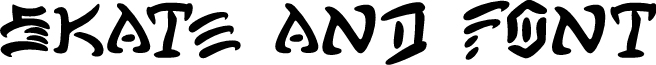 Skate and font | Honey & Death | FontSpace