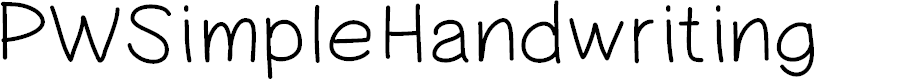 PWSimpleHandwriting Font | Designed by Peax Webdesign PWSimpleHandwriting Font | Designed by Peax Webdesign