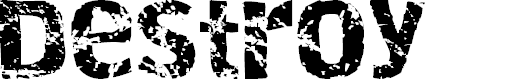 Destroy Font | Designed by Typografski