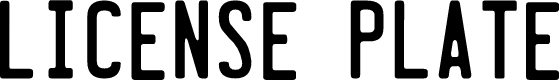 License plate Fonts - Download 11 free styles - FontSpace