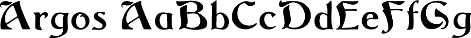 Argos Font by Rick Mueller | FontSpace