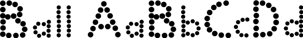 Ball Font by Fontmaker | FontSpace