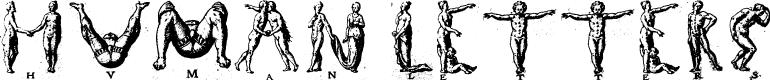 Human-alphabet Fonts - Download 8 free styles - FontSpace