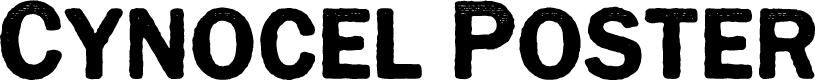 Cynocel Poster Font | Designed by Cumberland Fontworks