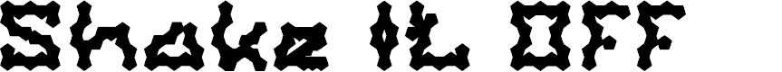 Shake Fonts - Download 7 free styles - FontSpace
