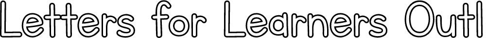 Letters for Learners Outline Font Family (3 styles) by Brittney Murphy ...