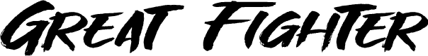 Great Fighter Font | Designed by Khurasan