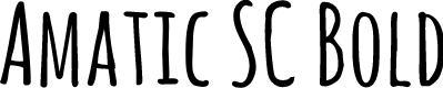 Amatic SC Font Family (2 styles) by New Typography