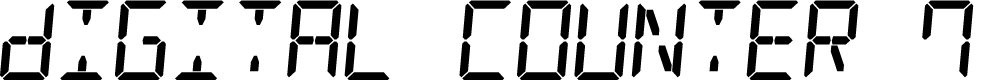 Digital Counter 7 Font Family (2 styles) by Style-7