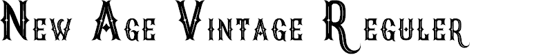 New Age Vintage Font Family (2 styles) by Hardik