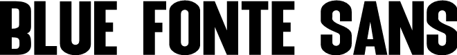 Blue Fonte Sans Font | Designed by Khurasan