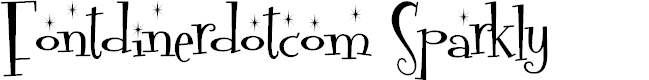 Fontdinerdotcom Sparkly Font | Designed by Font Diner Fontdinerdotcom Sparkly Font | Designed by Font Diner