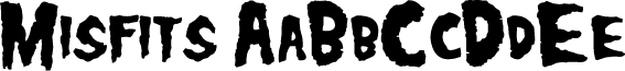 Misfits Font | Ravenous Media | FontSpace