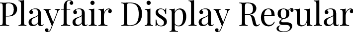 Playfair Display Font | Claus Eggers Sørensen | FontSpace