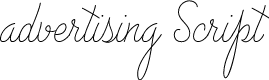 Advertising Script Font Family (2 styles) by Zetafonts