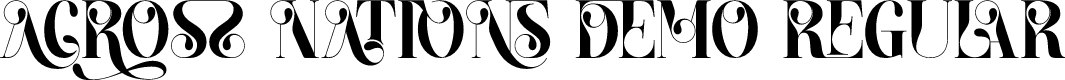 ACROSS NATIONS Font - Free Download