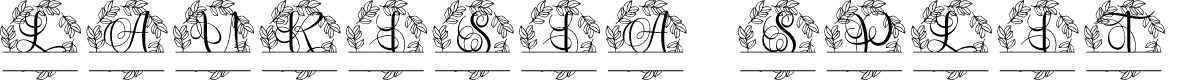 Laurisia Split Monogram Font - Free Download