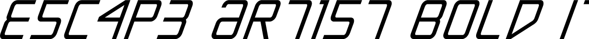 Escape Artist Font | Iconian Fonts | FontSpace