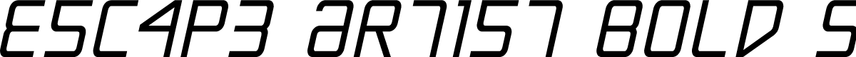 Escape Artist Font | Iconian Fonts | FontSpace