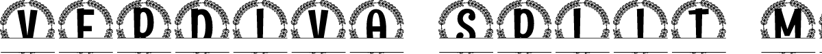 Verdiva Split Monogram Font - Free Download