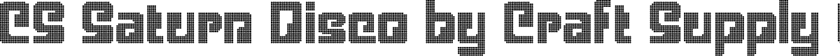CS Saturn Disco Font - Free Download