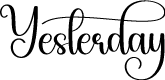 Yesterday Font - Free Download