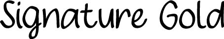 Signature Gold Font - Free Download